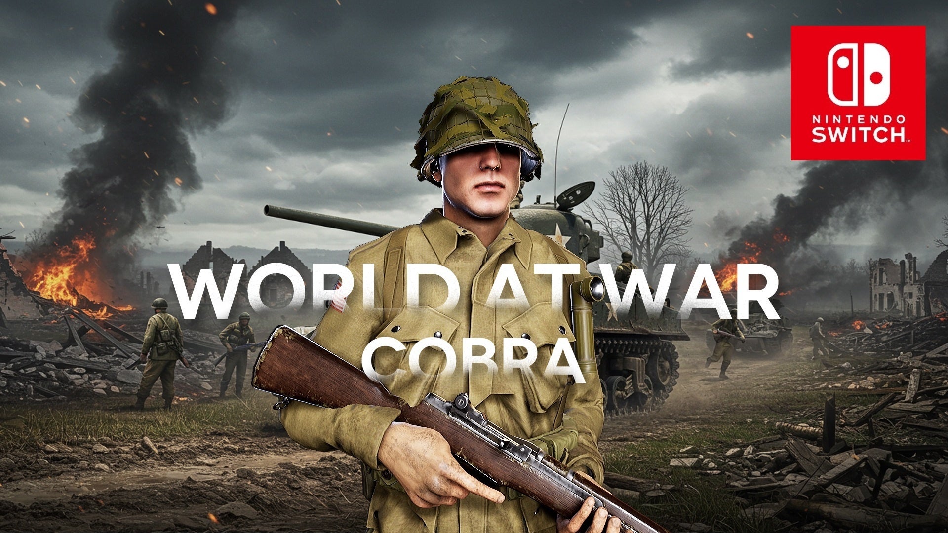 【新作Nintendo Switch™独占ゲーム】広大なフィールドで繰り広げられる、リアルで圧倒的な戦場グラフィックと白熱する戦車戦の迫力を描き出すFPS「ワールド アット ウォー コブラ ...